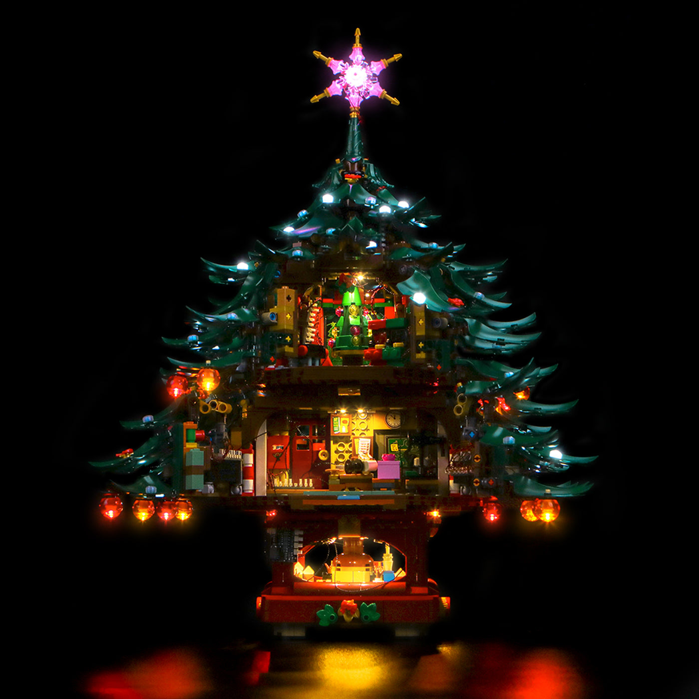 LED Light Kit for LEGO Icons Family Christmas Tree 41843