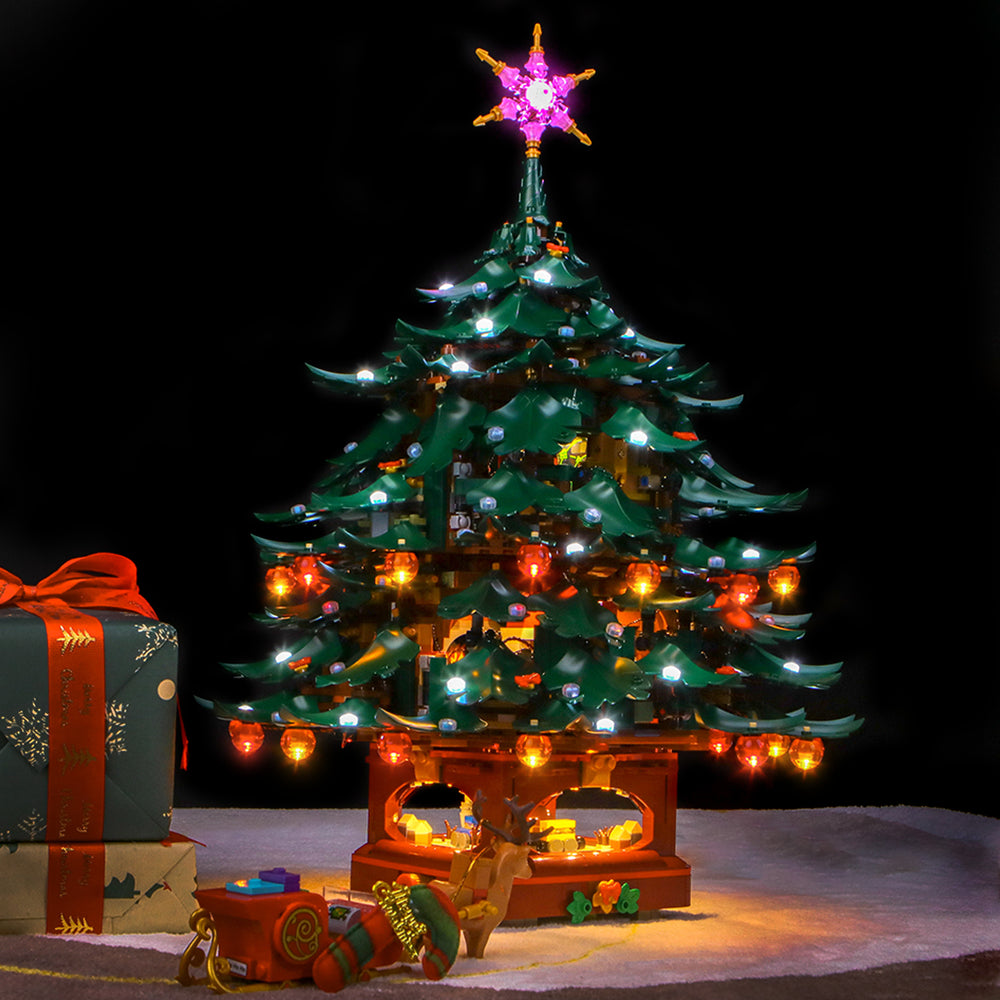 LED Light Kit for LEGO Icons Family Christmas Tree 41843