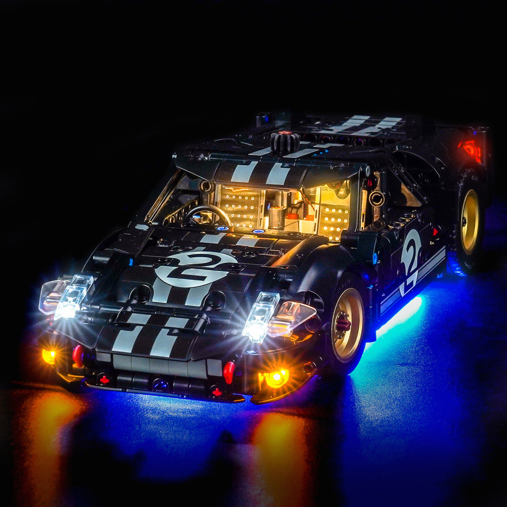 LED Light Kit for LEGO Technic 1966 Ford GT40 MKII Race Car 42223