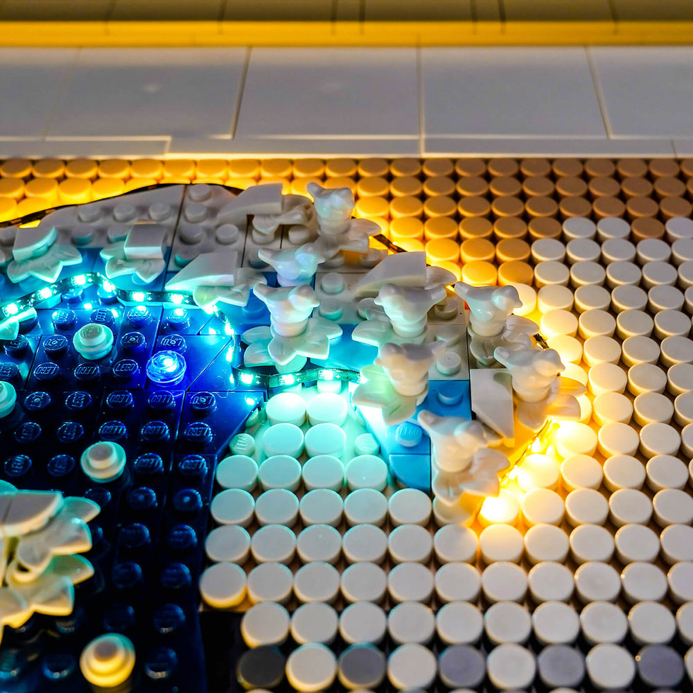 LED Light Kit for LEGO Art Hokusai – The Great Wave 31208