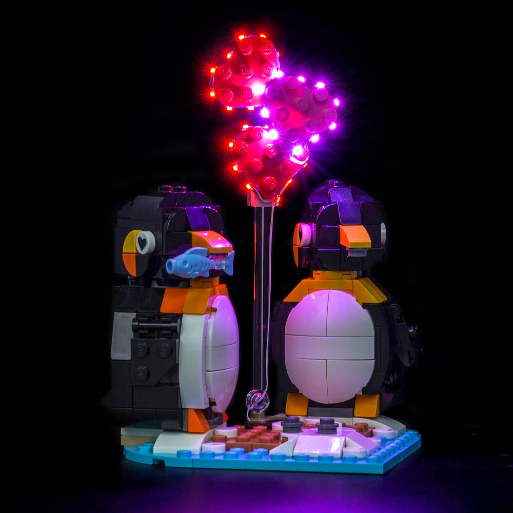 LED Light Kit for LEGO Penguins in Love 40886