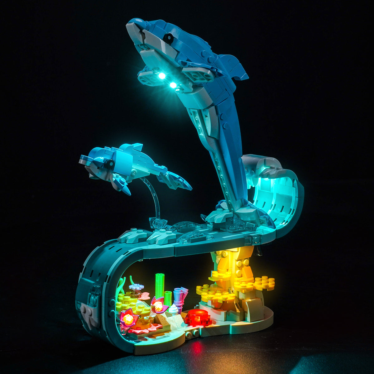 LED Light Kit for LEGO Sea Animals: Beautiful Dolphins 31385