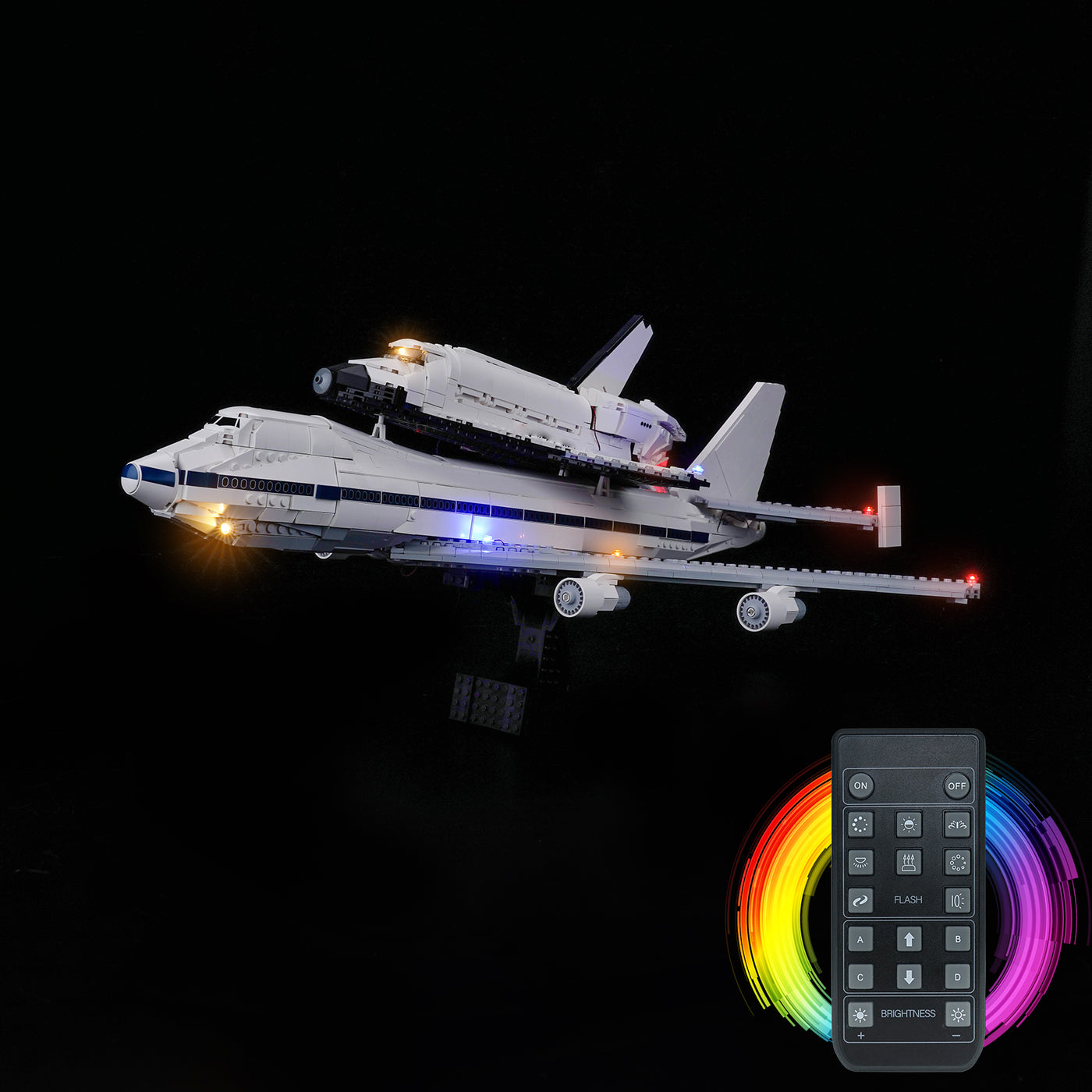 BrickBling Light Kit for LEGO Icons Shuttle Carrier Aircraft 10360